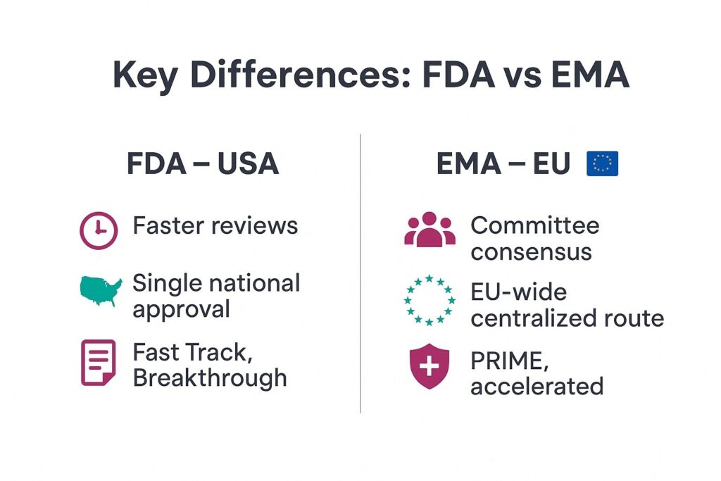 FDA vs EMA: Key Regulatory Differences in 2026