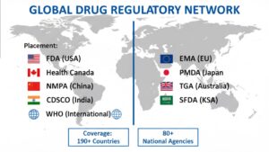 Drug Regulatory Agencies Guide 2026: FDA EMA WHO Approval